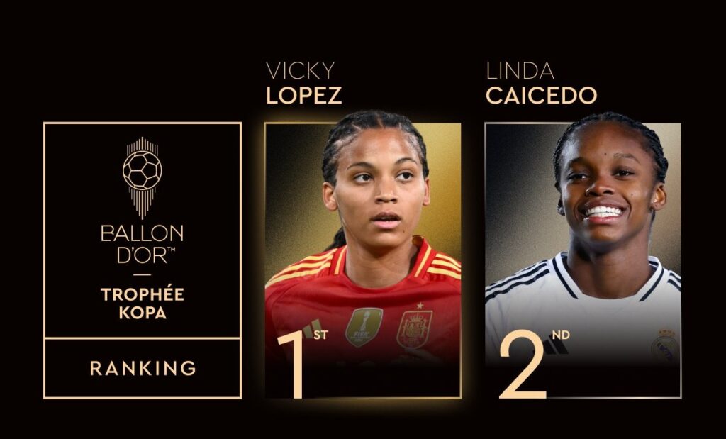 Ballon d'Or 2025 : Vicky López remporte le Trophée Kopa - Footeuses